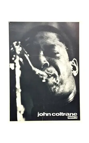 BOO-HOORAY John Coltrane Original 1967 Promo Poster - Multi