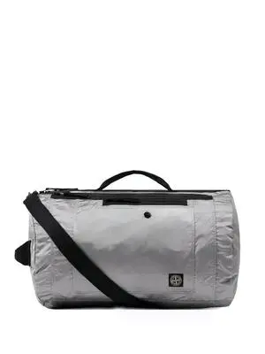 Stone Island Logo Patch Tote Bag - Grey