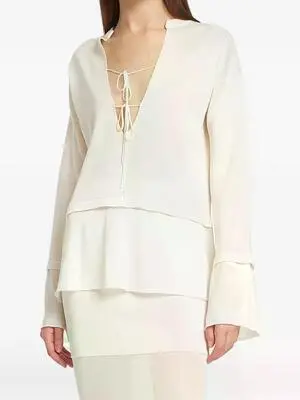 TOM FORD V-neck Long-sleeved Blouse