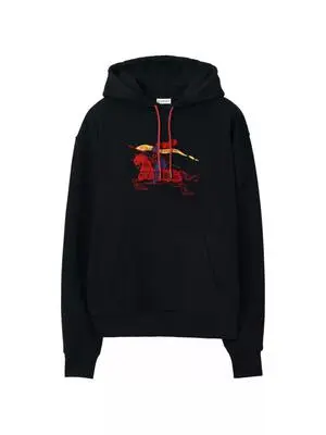 Burberry Ekd Cotton Hoodie - Black