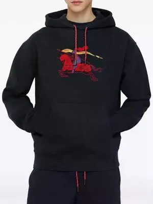 Burberry Ekd Cotton Hoodie - Black