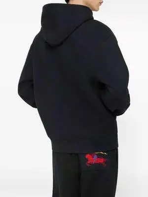 Burberry Ekd Cotton Hoodie - Black