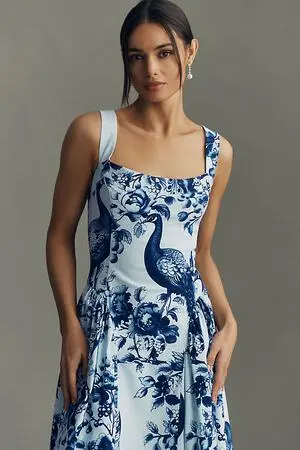 Bhldn Olivia Fit & Flare Midi Dress