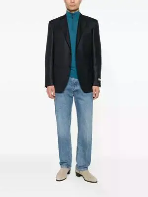 Canali Half-zip Sweater - Blue