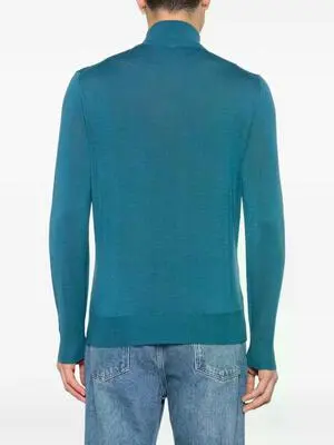 Canali Half-zip Sweater - Blue