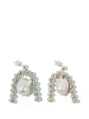 PEARL OCTOPUSS.Y Pearl Embellished Stud Earrings - Silver