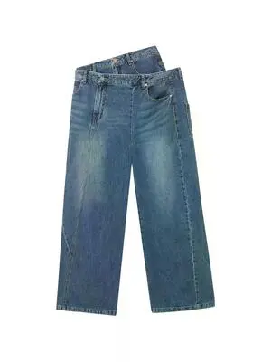 JUUN.J Paneled Wide Leg Jeans