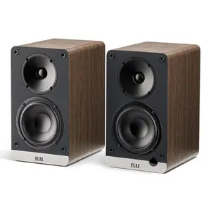 ELAC Dcb41 4.5 Inch Powered Bookshelf Speakerpair Walnut