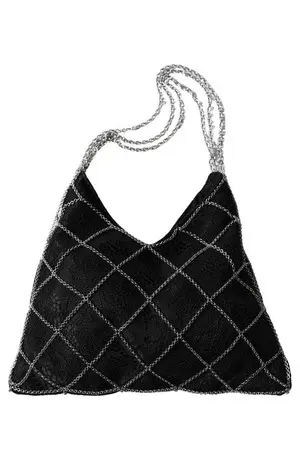 Mango Guipure Mesh Chain Bag