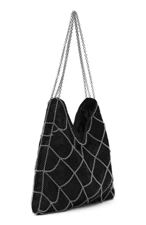 Mango Guipure Mesh Chain Bag