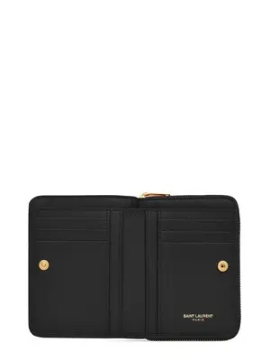 Saint Laurent Cassandre Matelassé" Leather Wallet