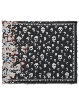 Alexander McQueen Skull" Scarf - Black