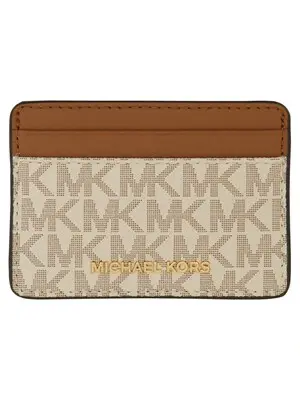 Michael Kors Card Holder With Logo - Ivory
