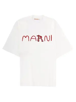Marni T-shirt With Logo - White