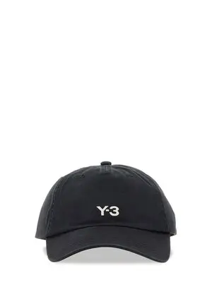 Y - 3 Baseball Cap With Logo - Black