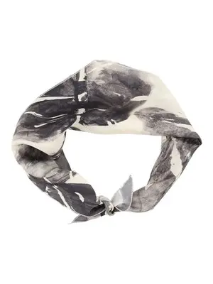 ALYSI Silk Scarf - Black