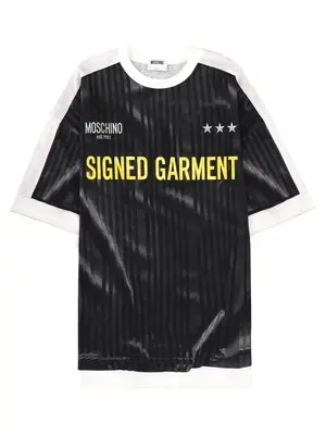 Moschino Signed Garment" T-shirt - Black