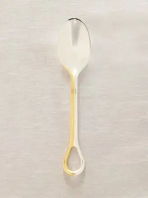 Christofle Charlotte Chesnais Stainless Steel Spoon - Gold