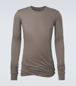 Rick Owens Draped Cotton Jersey Top