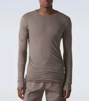 Rick Owens Draped Cotton Jersey Top