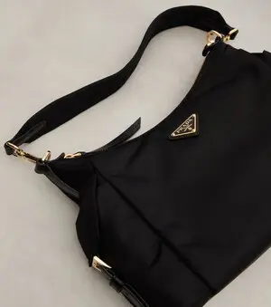Prada Re-nylon Shoulder Bag - Black