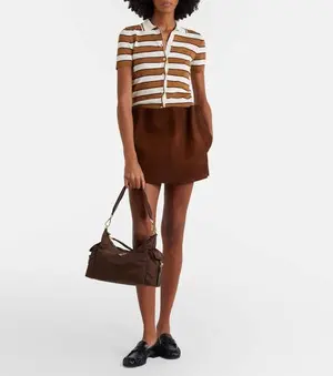 Prada Re-nylon Large Shoulder Bag - Brown