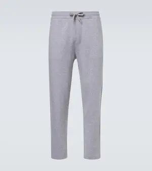 Brunello Cucinelli Cotton-blend Jersey Sweatpants - Grey