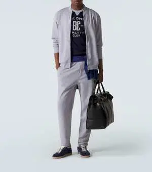 Brunello Cucinelli Cotton-blend Jersey Sweatpants