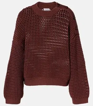 BRUNELLO CUCINELLI Brunello Cucinelli Cotton-Blend Cable Knit Sweater