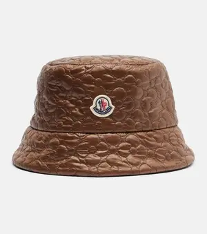 Moncler Padded Reversible Bucket Hat - Brown