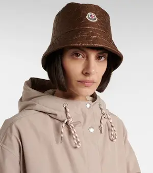 Moncler Padded Reversible Bucket Hat - Brown