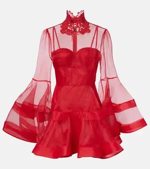 Zimmermann Rebellion Silk Minidress - Red