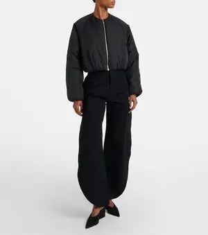 Alaïa Faded Barrel-leg Jeans - Black