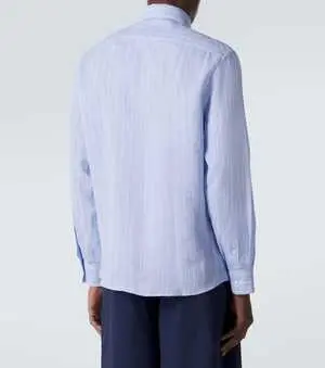 Brunello Cucinelli Striped Linen Shirt