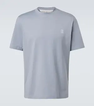 Brunello Cucinelli Logo Cotton Jersey T-shirt