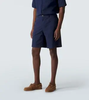 Brunello Cucinelli Cotton-blend Shorts - Blue