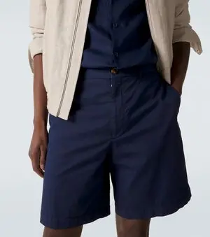 Brunello Cucinelli Cotton-blend Shorts - Blue