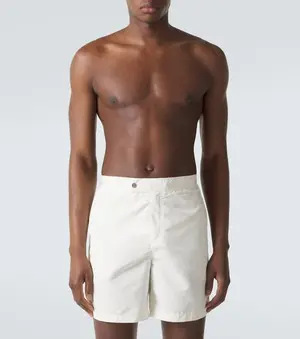 Brunello Cucinelli Logo Swim Trunks