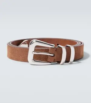 Brunello Cucinelli Suede Belt - Brown