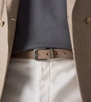 Brunello Cucinelli Suede Belt - Brown