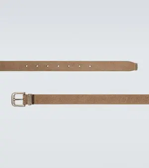 Brunello Cucinelli Suede Belt - Brown