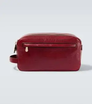 Brunello Cucinelli Leather Toiletry Bag - Red