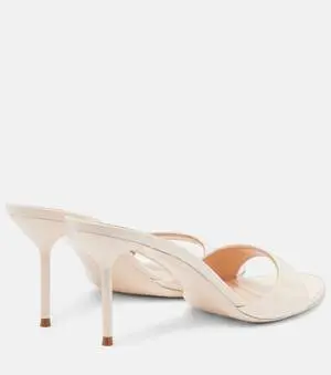 Paris Texas Lidia 70 Patent Leather Mules - White