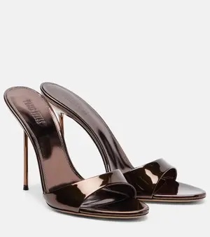 Patent Leather Stiletto Mules