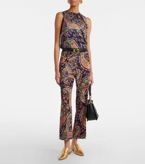 Etro Paisley Straight Pants