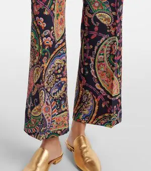 Etro Paisley Straight Pants