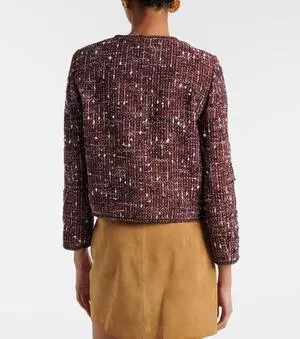 Etro Cropped Cotton-blend Bouclé Jacket