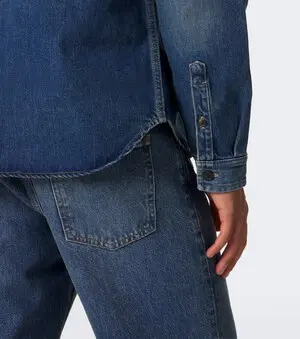 Saint Laurent Cassandre Denim Shirt - Blue