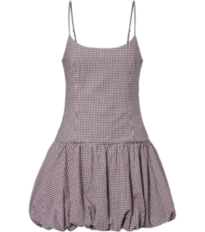 Faithfull The Brand Pelea Gingham Cotton-blend Minidress