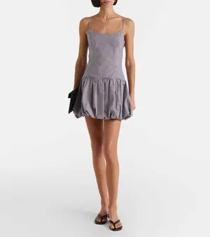 Faithfull The Brand Pelea Gingham Cotton-blend Minidress